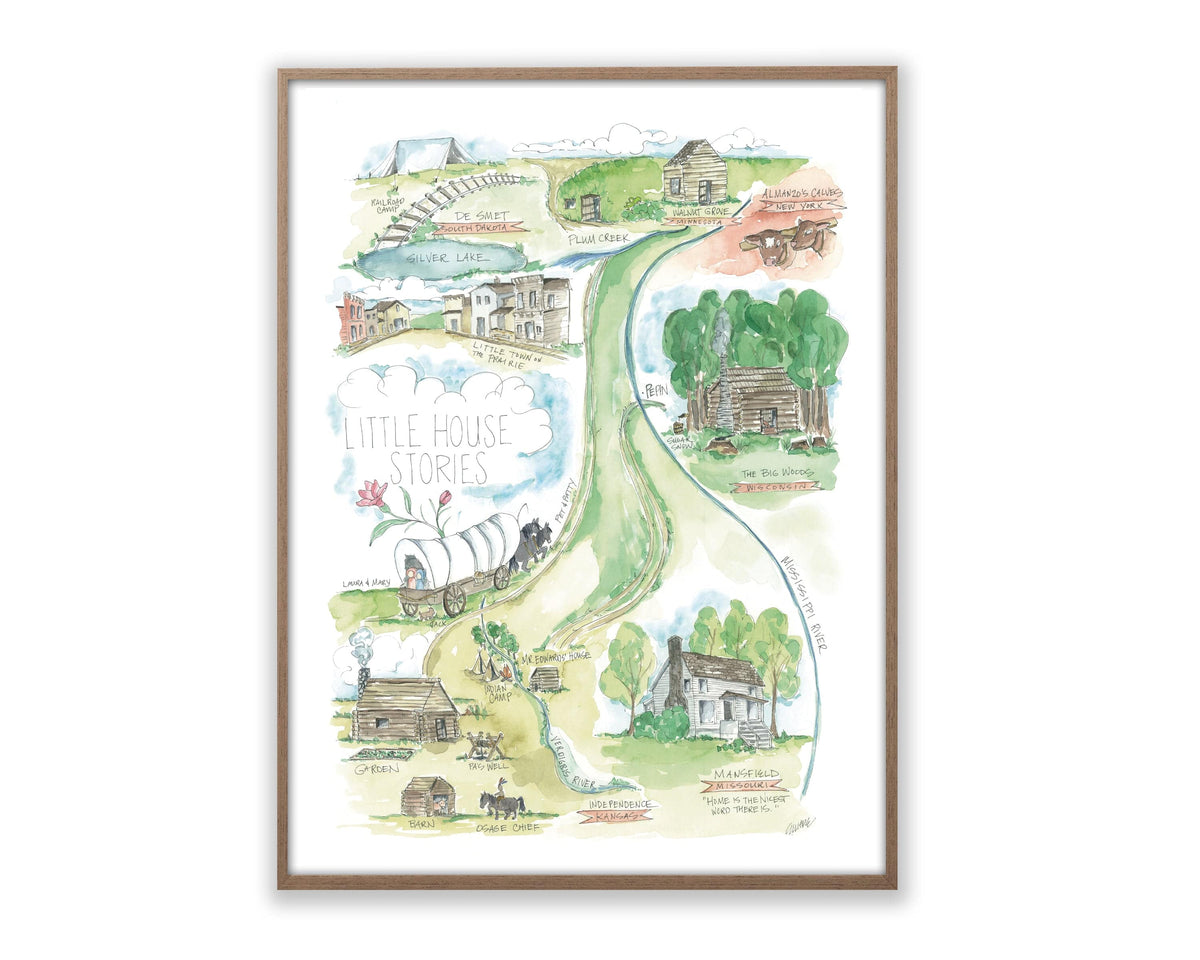 “Little House Story Map" Print