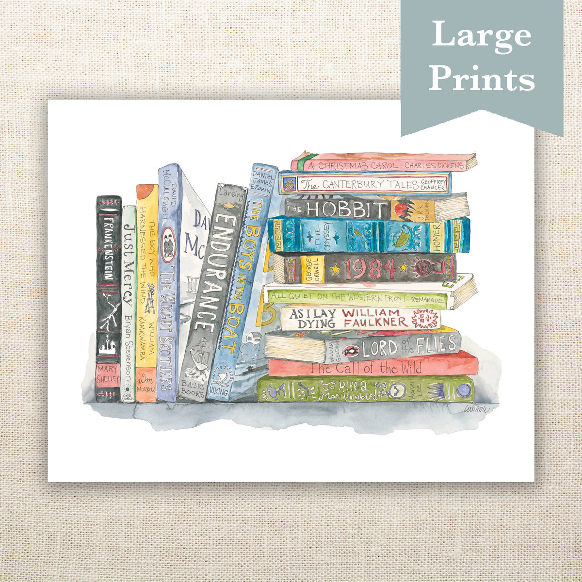 Book Stack for Boys Large Sizes