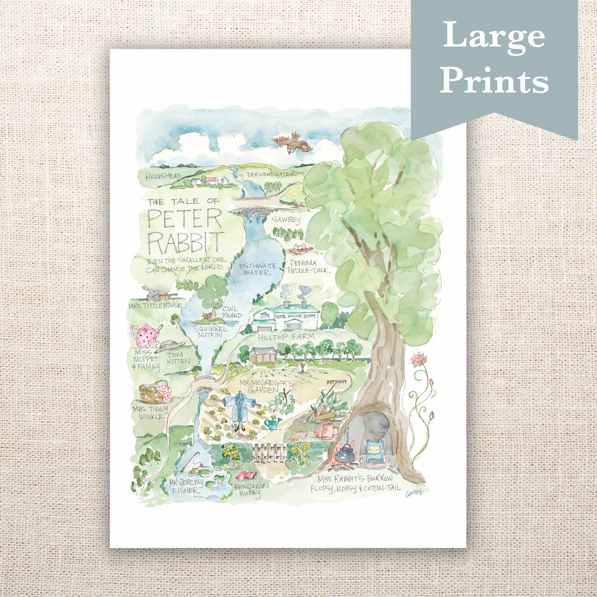 "Peter Rabbit Tale Story Map" Large Sizes