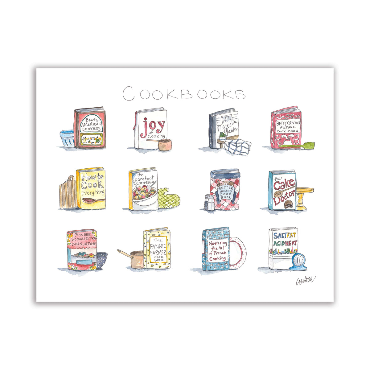 "Cookbooks: A Watercolor Story" Instant Download