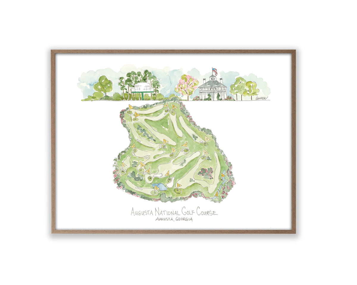 Augusta Golf: A Watercolor Story Print